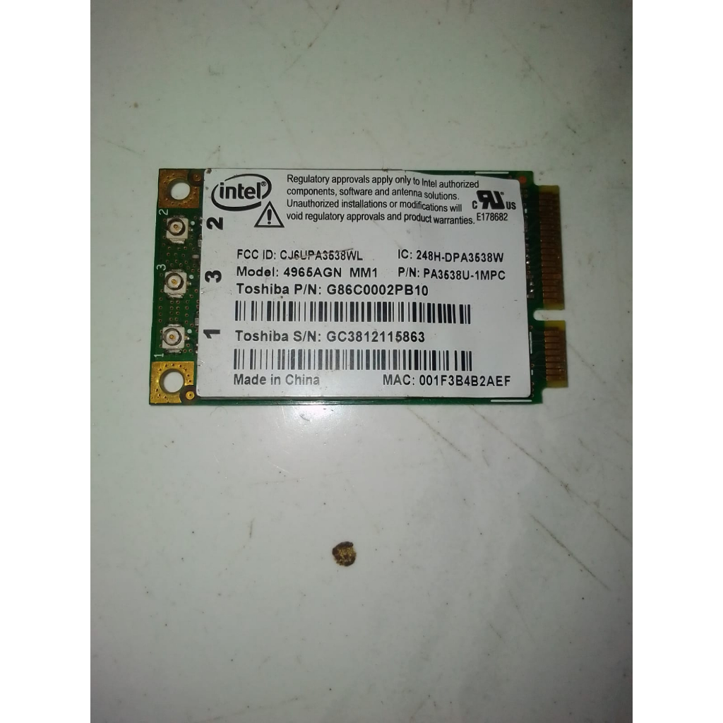 Wifi card Laptop Lenovo ThinkPad T61 R60 R61 T60 Original 60 | Shopee ...