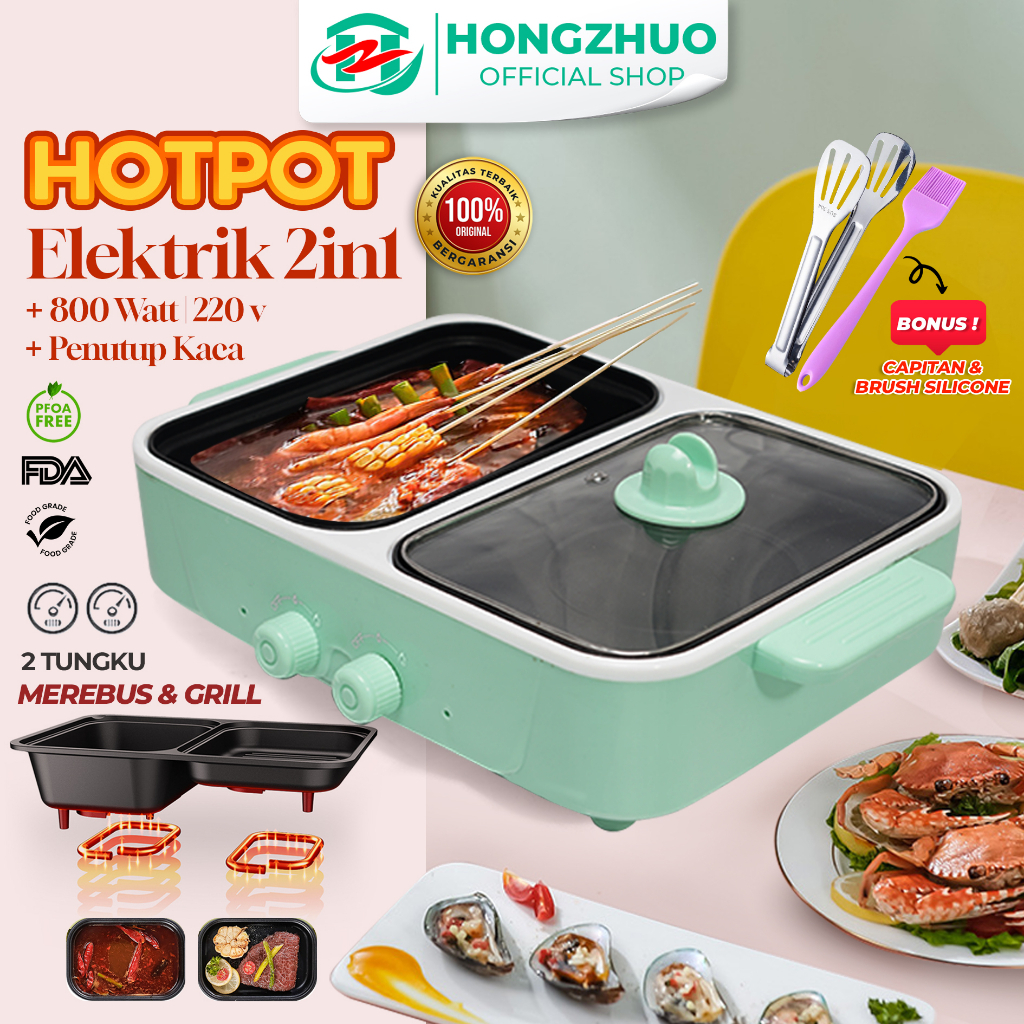Order2 IN 1 MINI Multipurpose ELECTRIC Pot ELECTRIC HOTPOT/STEAMBOAT ...