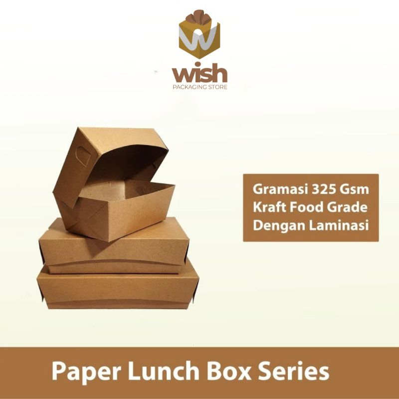Paper lunch box craft / full laminated brown paper lunch box - small ...