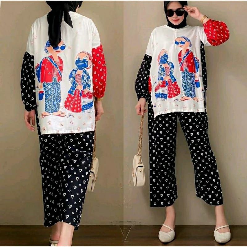 ORIGINAL BATIK BENDING JAMU TEJO SET ONE SET TEJO LATEST VIRAL WOMEN'S ...