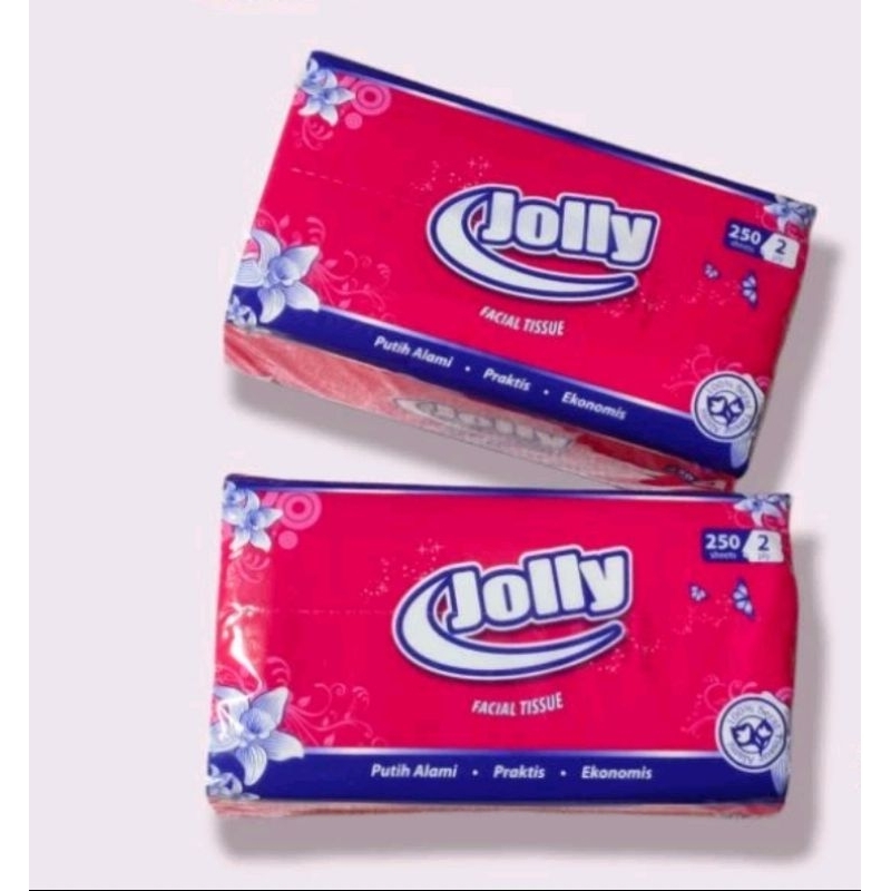Jolly Tissue 250 Sheets 2 Pack Facial Tissue | Shopee Singapore