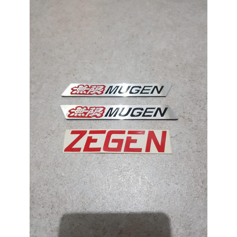 Imported honda civic fd mugen wing spoiler Emblem set left and right ...