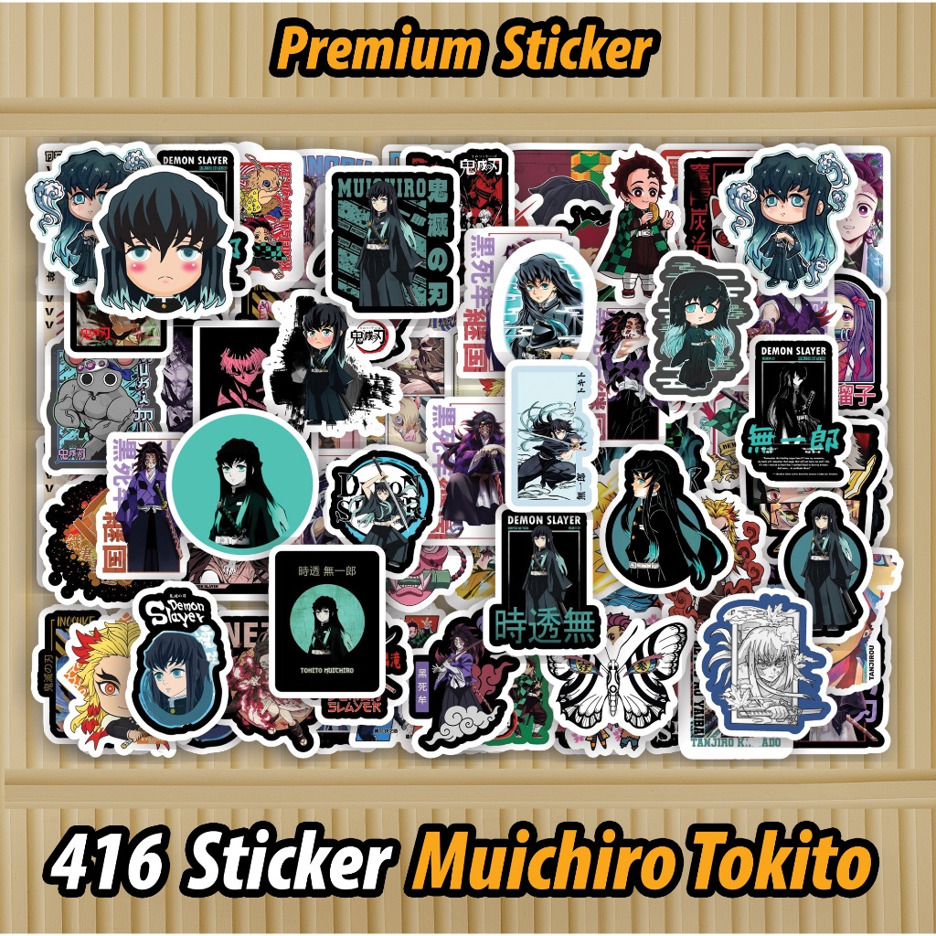 416pcs Sticker Muichiro Tokito Demon Slayer - Muichiro Tokito Kimetsu ...