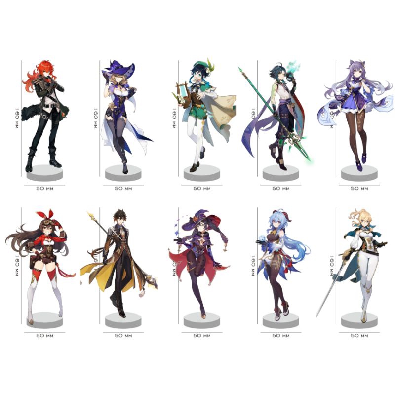 Genshin IMPACT III Acrylic STANDEE GAME FIGURE | Shopee Singapore