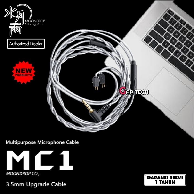 Moondrop MC1 / MC 1Multipurpose Microphone 3.5mm to 0.78mm 2pin Upgrade ...