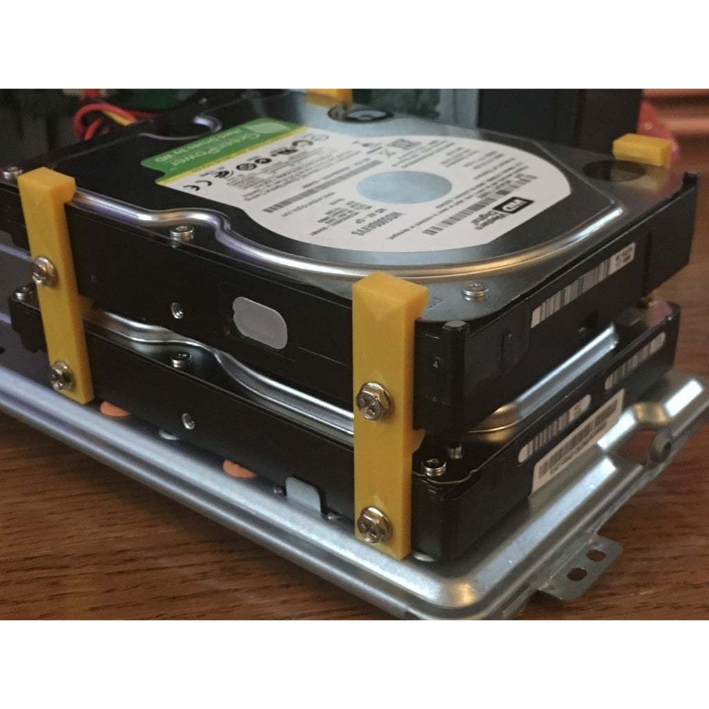 3.5''hard Drive Stand 2 Stacks CPU PC Computer Rack HDD Bracket Case ...