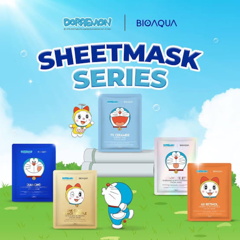 Bioaqua Facial Mask X Doraemon 28ml | Shopee Singapore