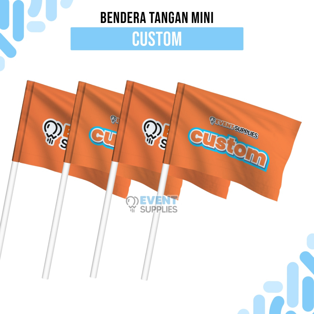 Custom Hand Flag Mini Company Flag/Custom Stick Flag Logo Stick Parade ...