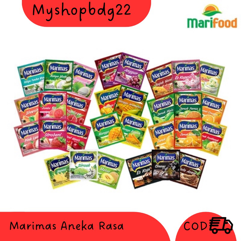 Marimas Instant Powder Drinks Assorted Flavors Rencenbg Packaging ...