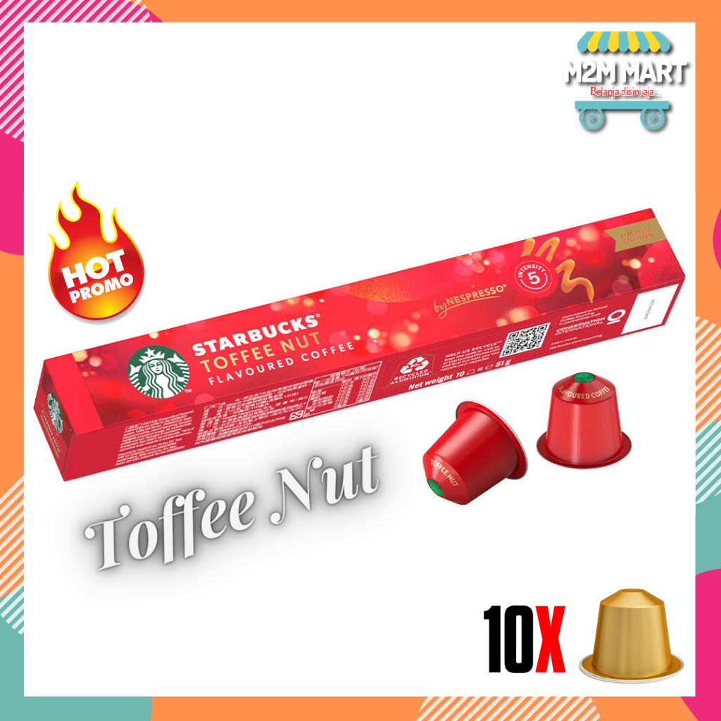 Nespresso Coffee Capsules Starbucks Toffee Nut Flavored Coffee | Shopee ...