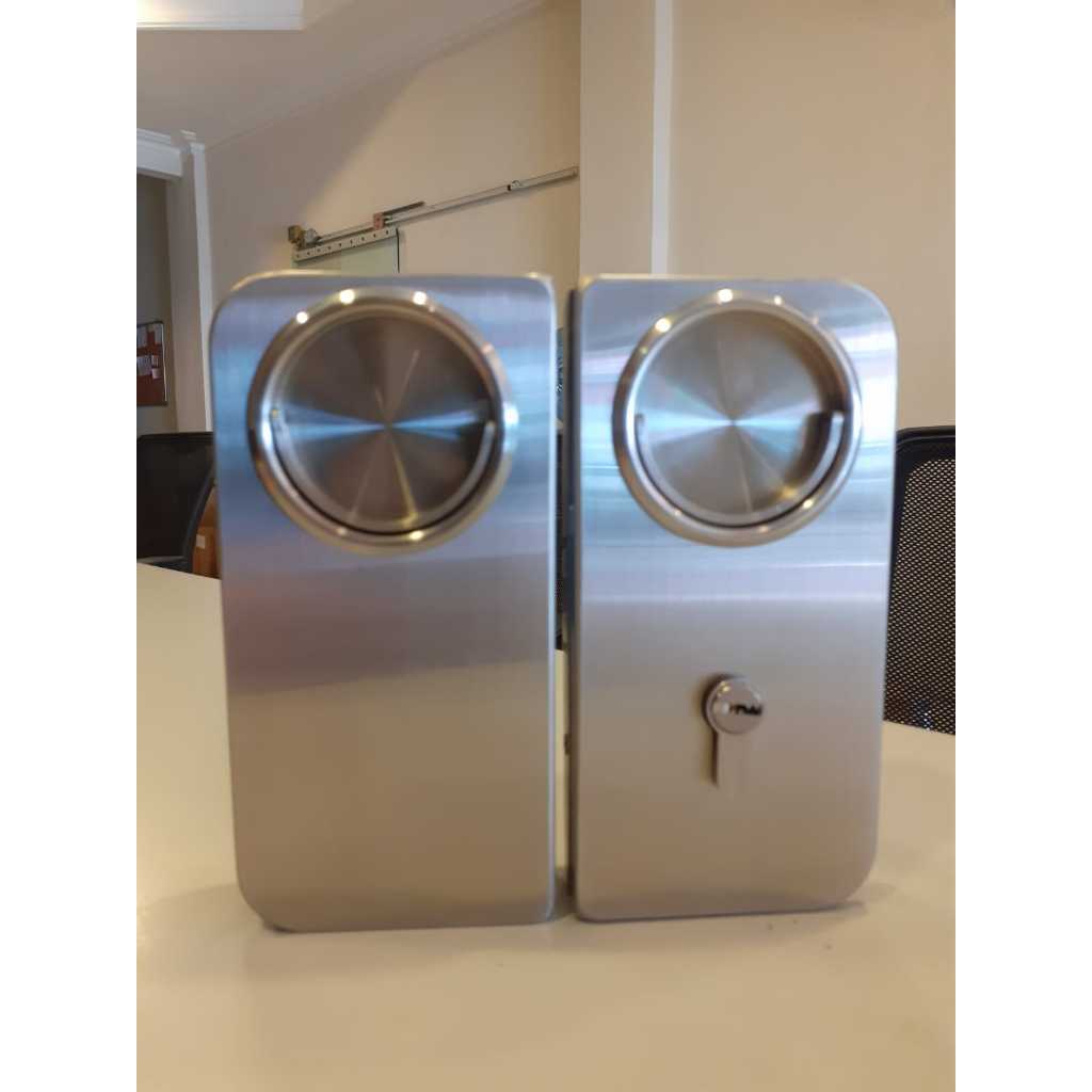 Folding door lock, double type Glass door lock | Shopee Singapore