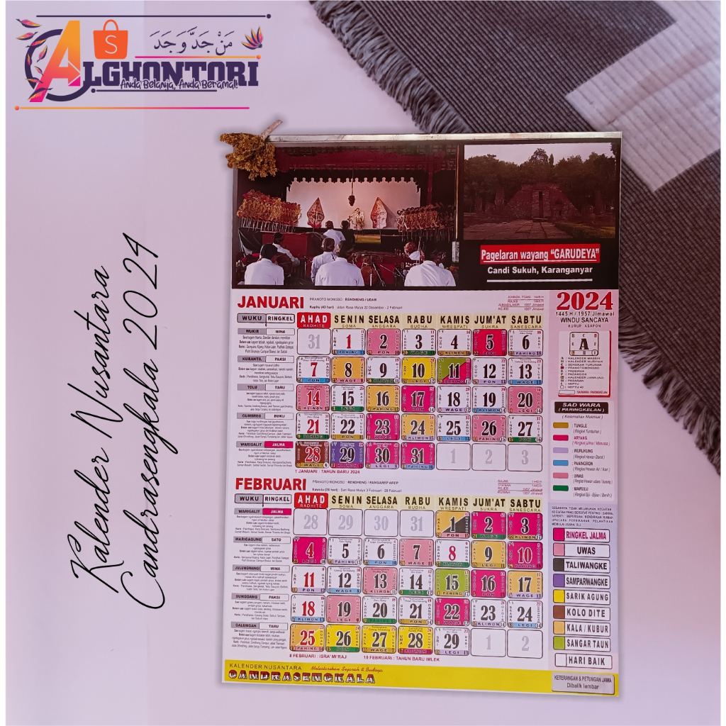 Calendar 2024 Javanese Nusantara Candrasengkala Calendar 2024 Wuku ...