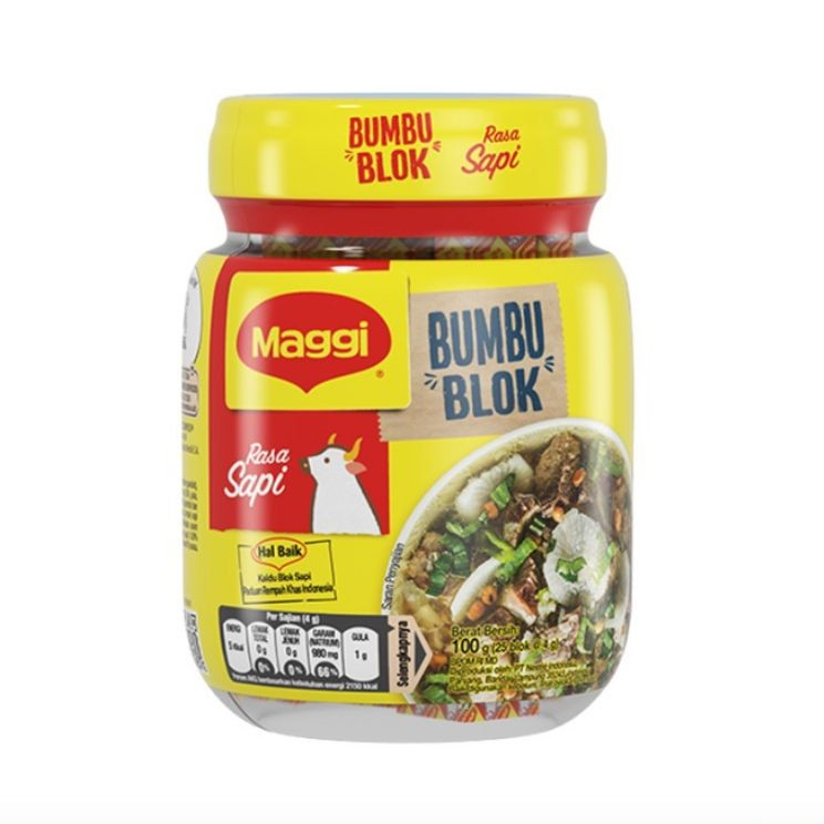 Maggi beef cube beef broth block 100 gr | Shopee Singapore