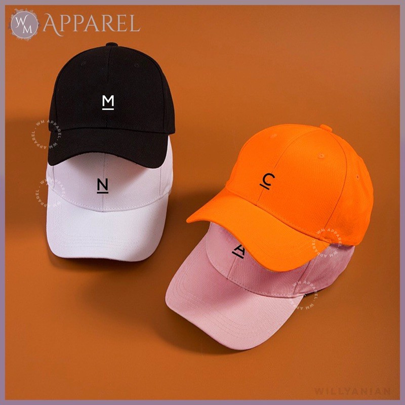 Baseball Cap Custom Letters A-Z Alphabet Underline Premium high quality ...
