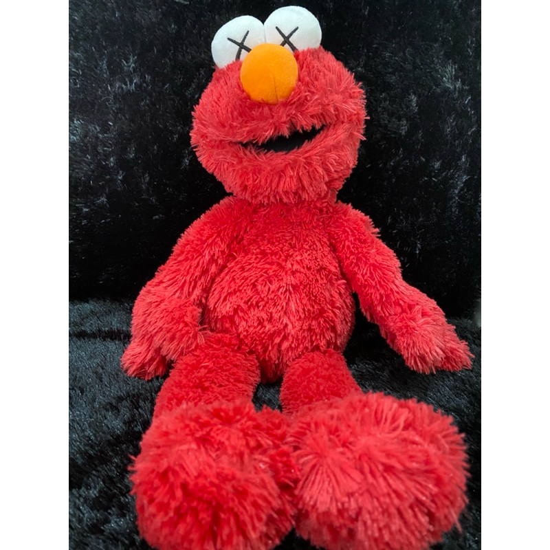 Elmo x Kaws Sesame Street Character Doll size 55cm Original / Elmo Kaws ...