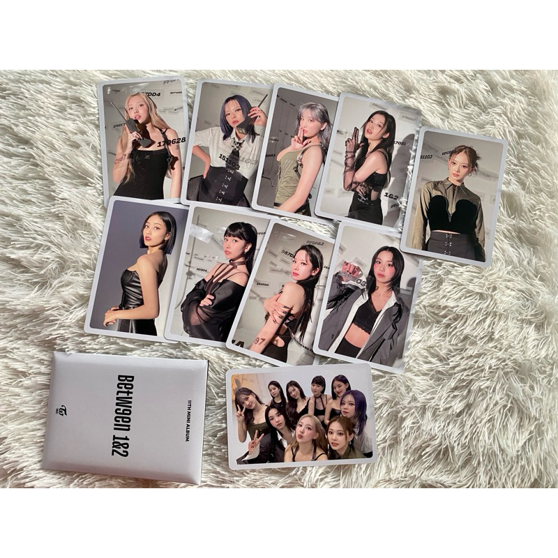 Official PHOTOCARD TWICE POB SET BEETWEN 1&2 Nayeon jeongyeon momo sana jihyo mina dahyun ...