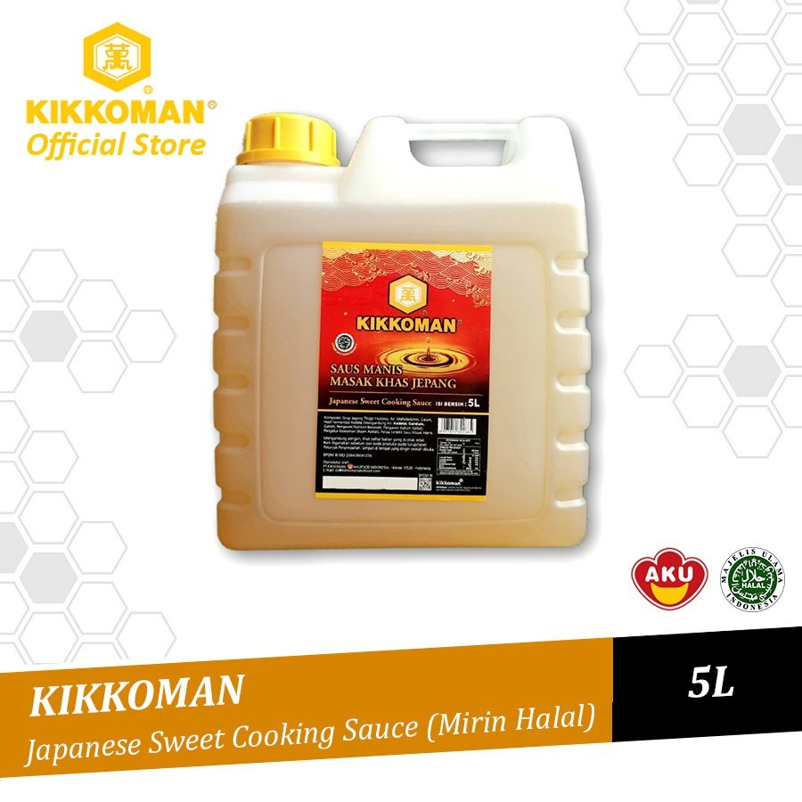 Kikkoman Japanese Sweet Cooking Sauce Mirin Halal Jerry Can 5L | Shopee ...