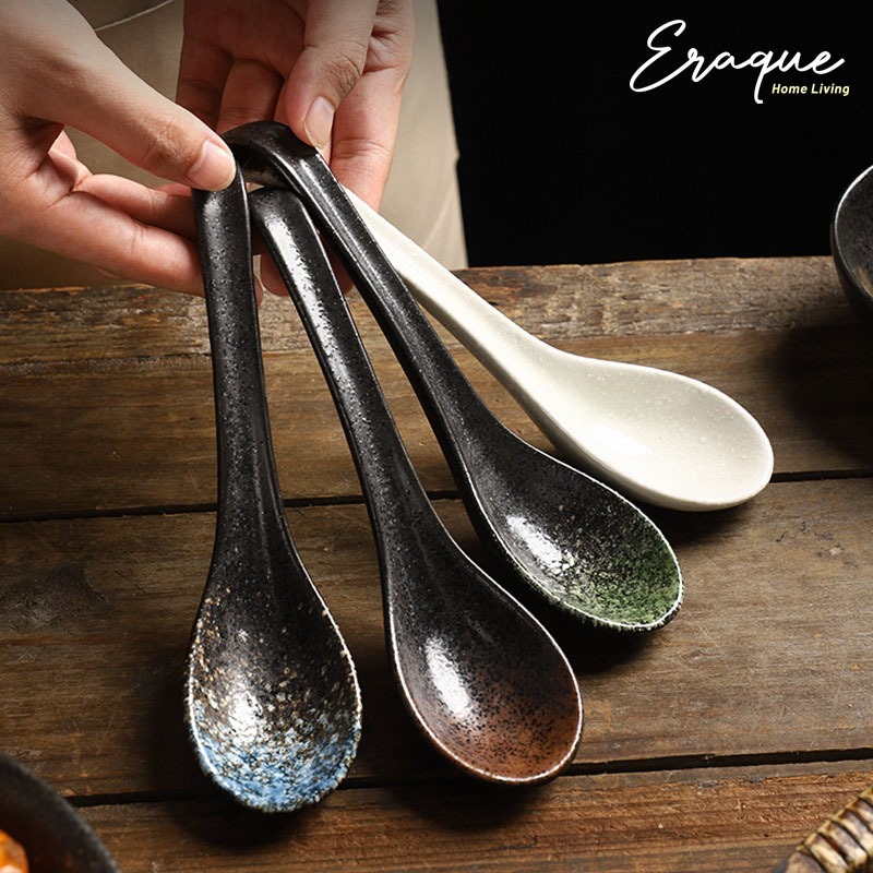 HITAM Yui Long Spoon / Porridge Soup Duck Spoon Long Model Japanese ...