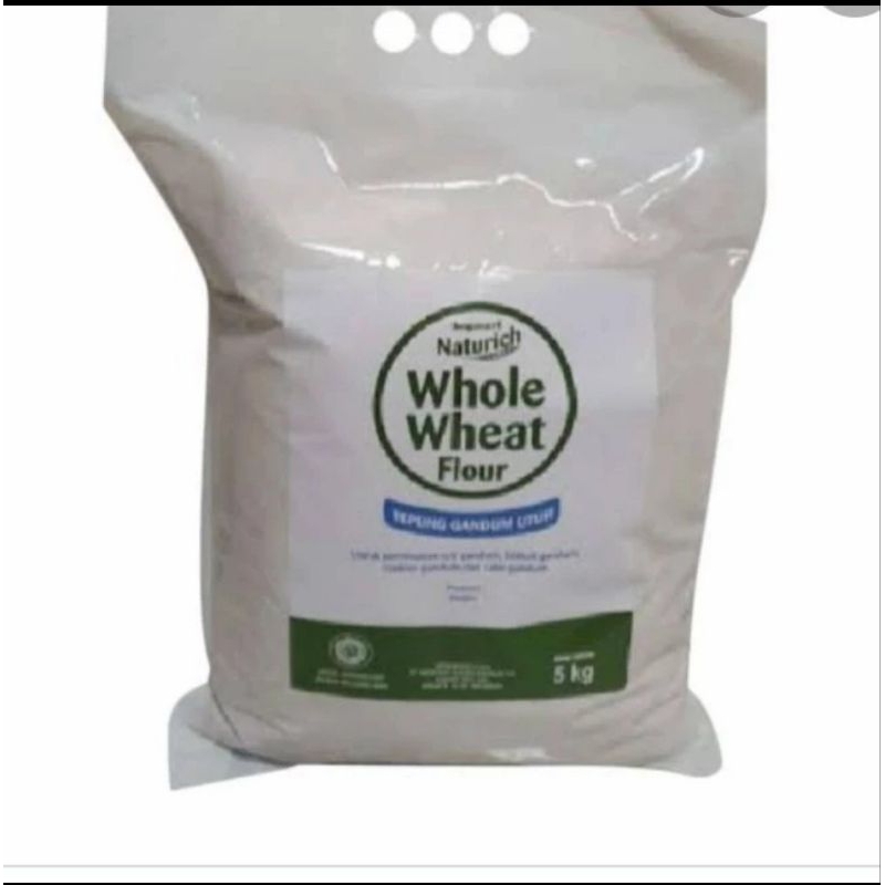 Bogasari naturich whole wheat flour whole wheat flour 1 kg repack ...