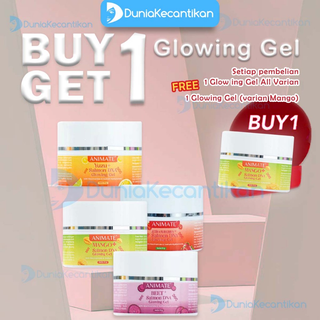Buy 1 GET 1 Animate Glowing Gel Moisturizer Salmon DNA+Yuzu Face ...