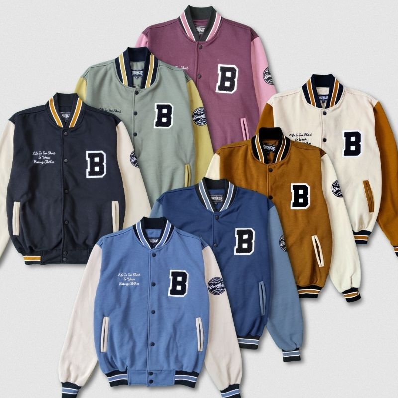 Custom Varsity Baseball Jacket with Initials Letters A to Z | Shopee ...