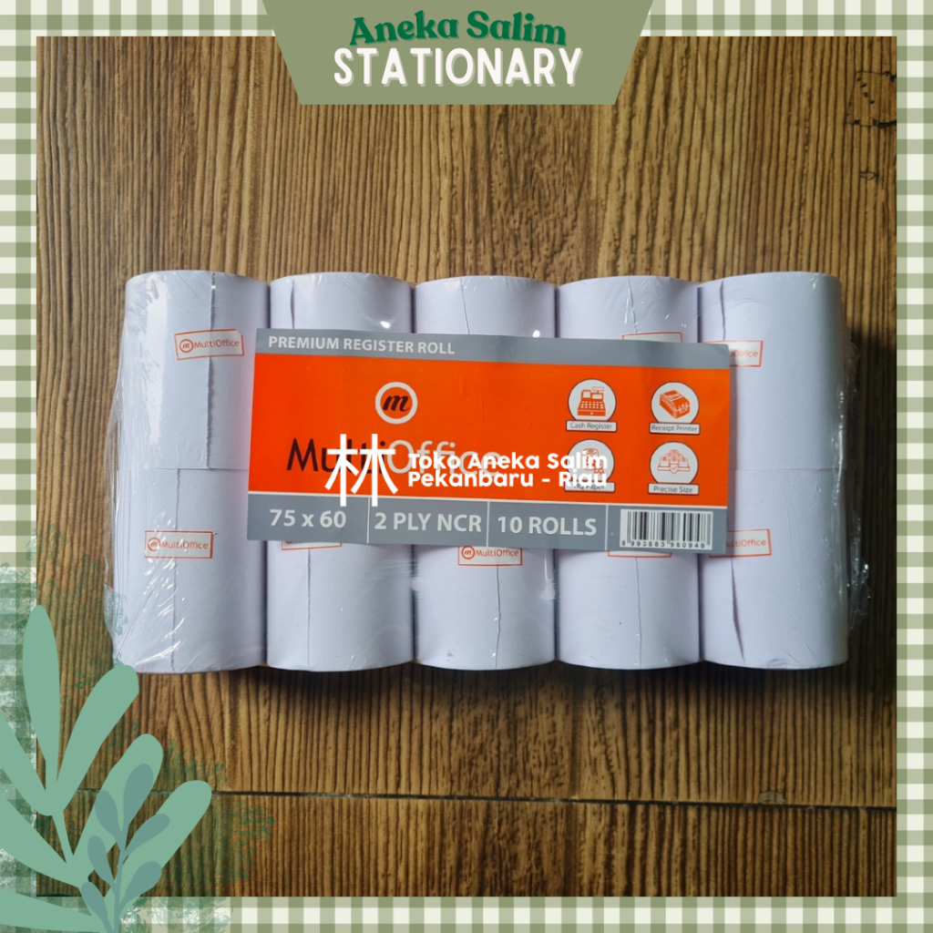 Anekasalim - Struck Paper / Register Roll MultiOffice 2 ply 75x60 (10 ...