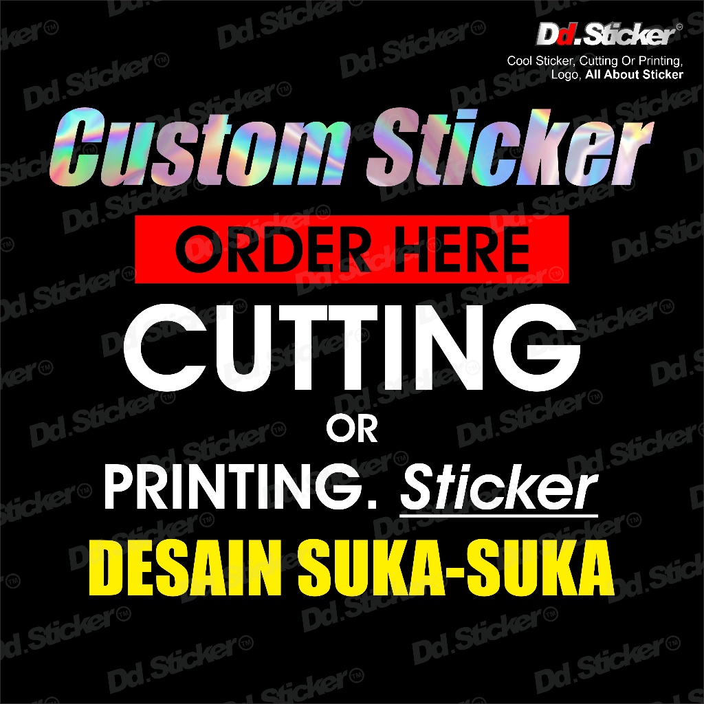 Custom Sticker Cutting Sticker, Printing Sticker, vinyl Decal, Name ...