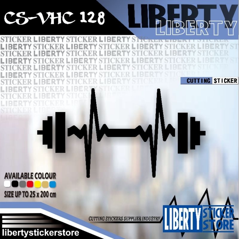 Cutting sticker heart rate gym | Heart rate gym sticker cutting | Gym ...