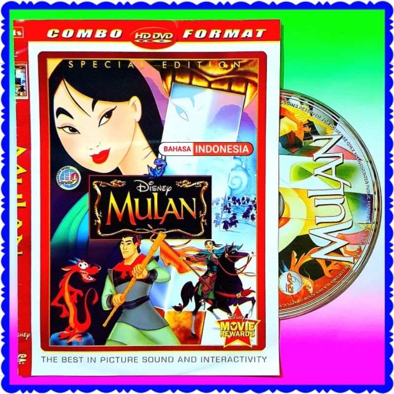 DISNEY MULAN DUBBING CARTOON FILM CASSETTE IN INDONESIAN LANGUAGE ...