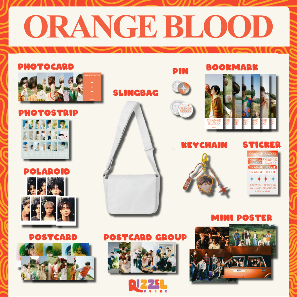 Fankit ENHYPEN ORANGE BLOOD UNOFFICIAL/FANKIT KPOP ENHYPEN/FANKIT ...
