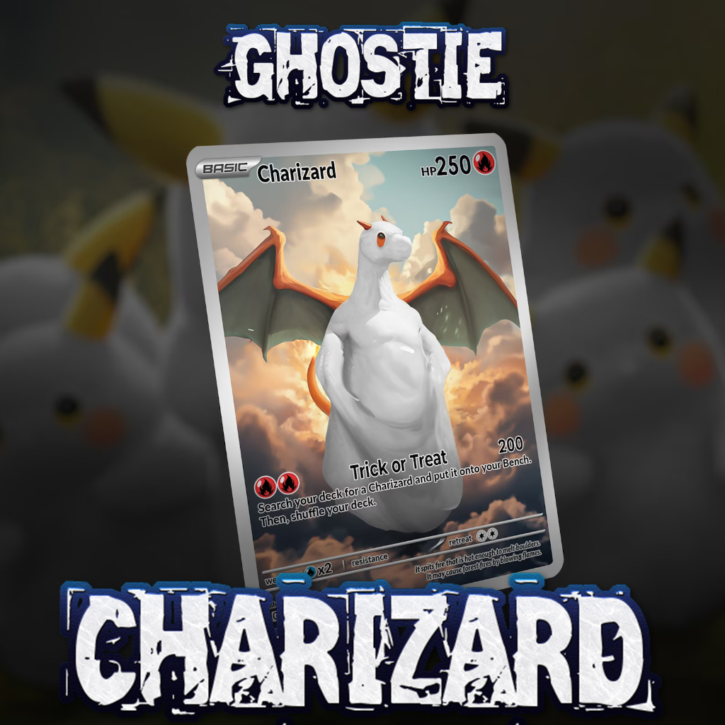 Pokemon TCG HOLOGRAM CARD SPECIAL HALLOWEEN GHOSTIE CHARIZARD | Shopee Singapore