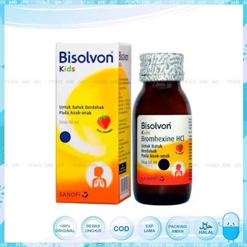 Bisolvon KIDS SYRUP 60ml Thins Phlegm Relieves Breathing Overcomes ...