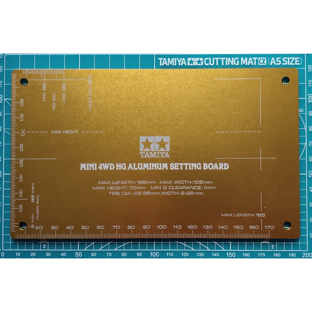 Tamiya 95201 Mini 4WD HG Aluminum Setting Board (Gold) | Shopee Singapore
