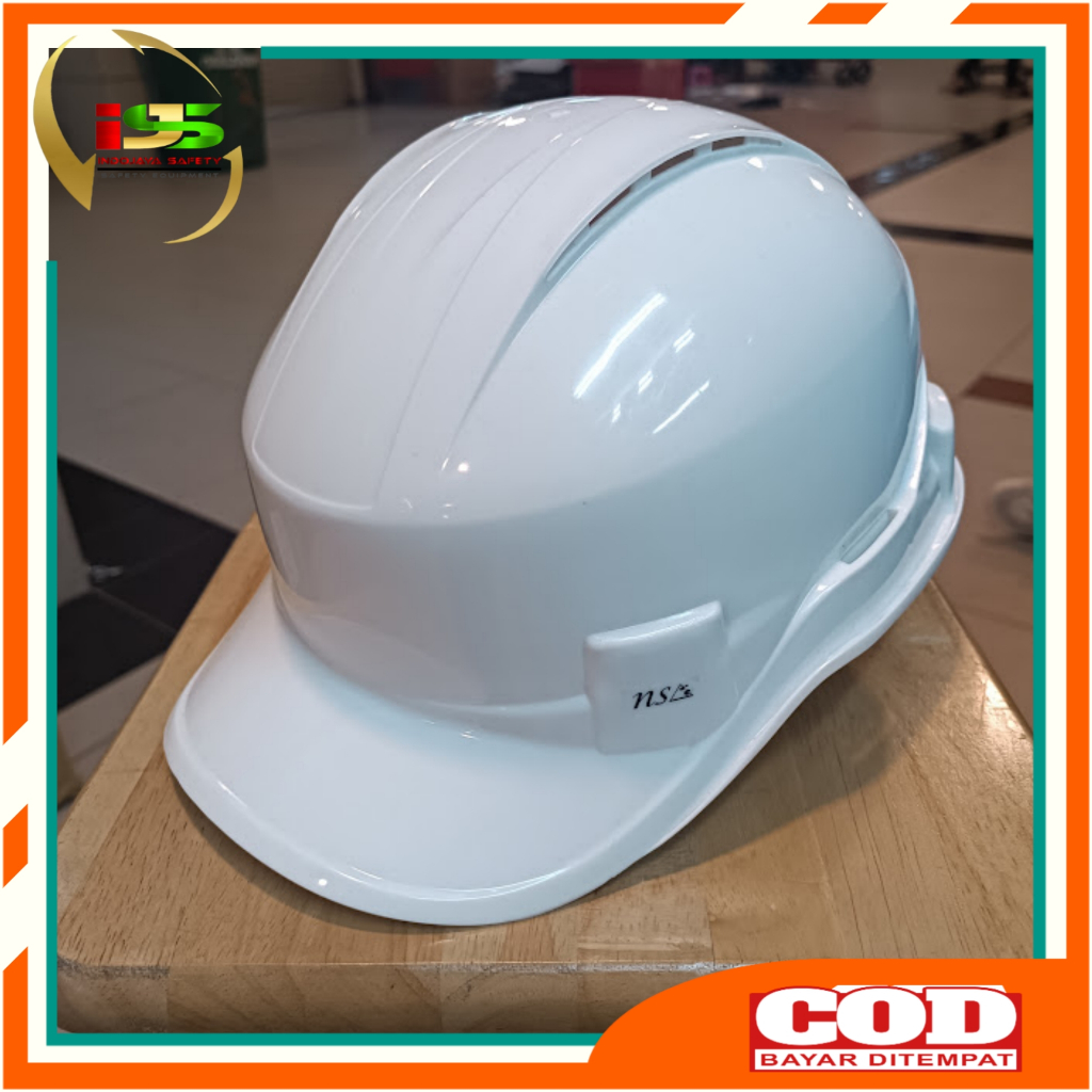 White Vented NSA Safety Helmet Fastrack Safety Helmet SNI Delta Plus ...