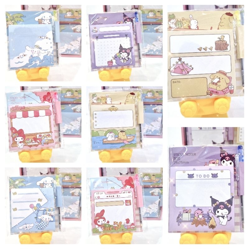 Sanrio Sticky Notes/Cute Sanrio Sticky Notes | Shopee Singapore