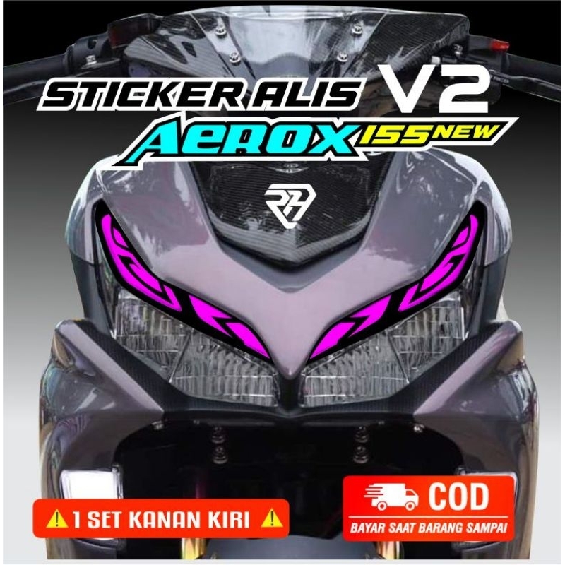 Aerox 155 new eyebrow sticker (one set) right/left v2 | Shopee Singapore