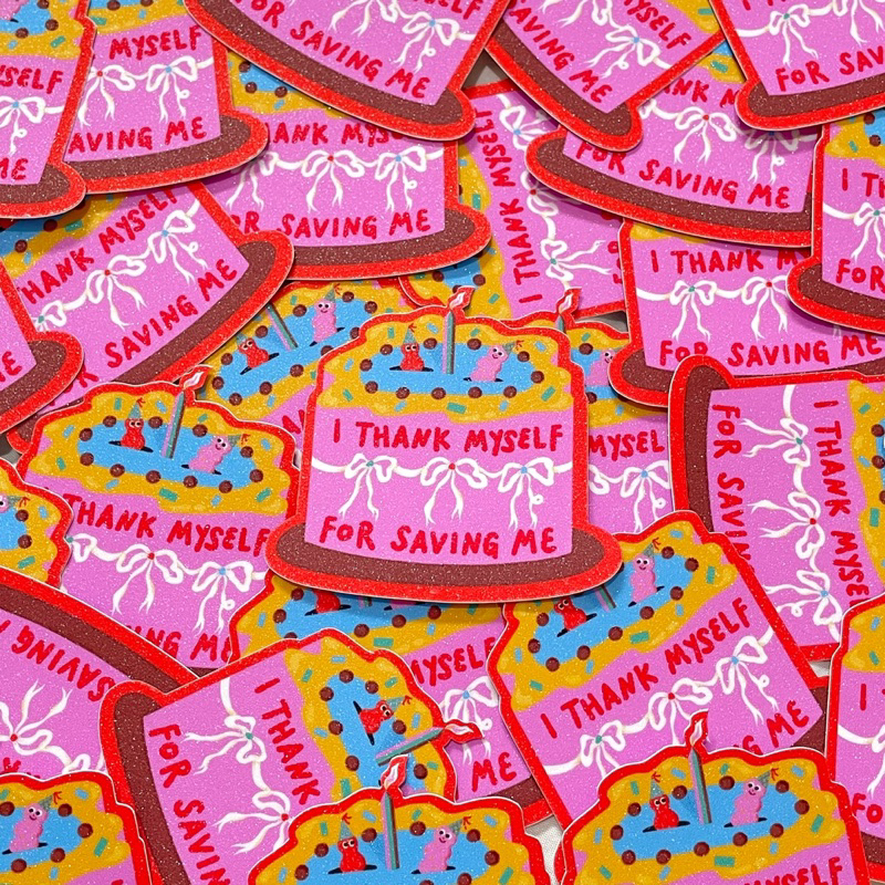 I Thank Myself For Saving Me Sticker | Shopee Singapore