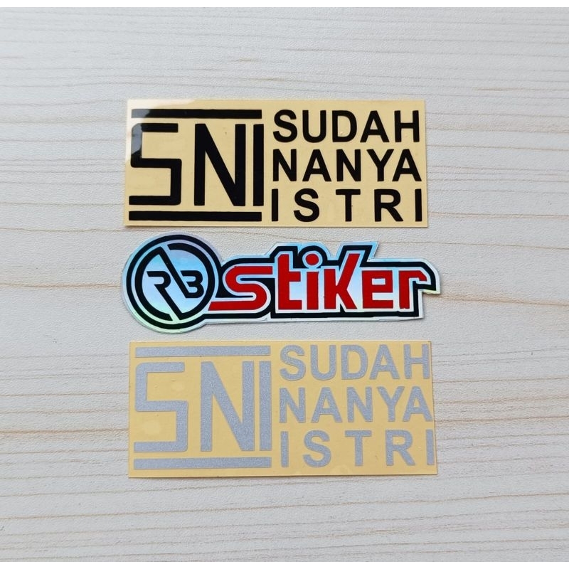 Sni cutting stickers are already asked for wife, motorbike helmet ...