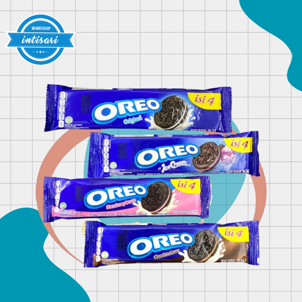 Oreo 2000 Contents 12 pcs - Chocolate/Vanilla/Ice Cream/Strawberry ...