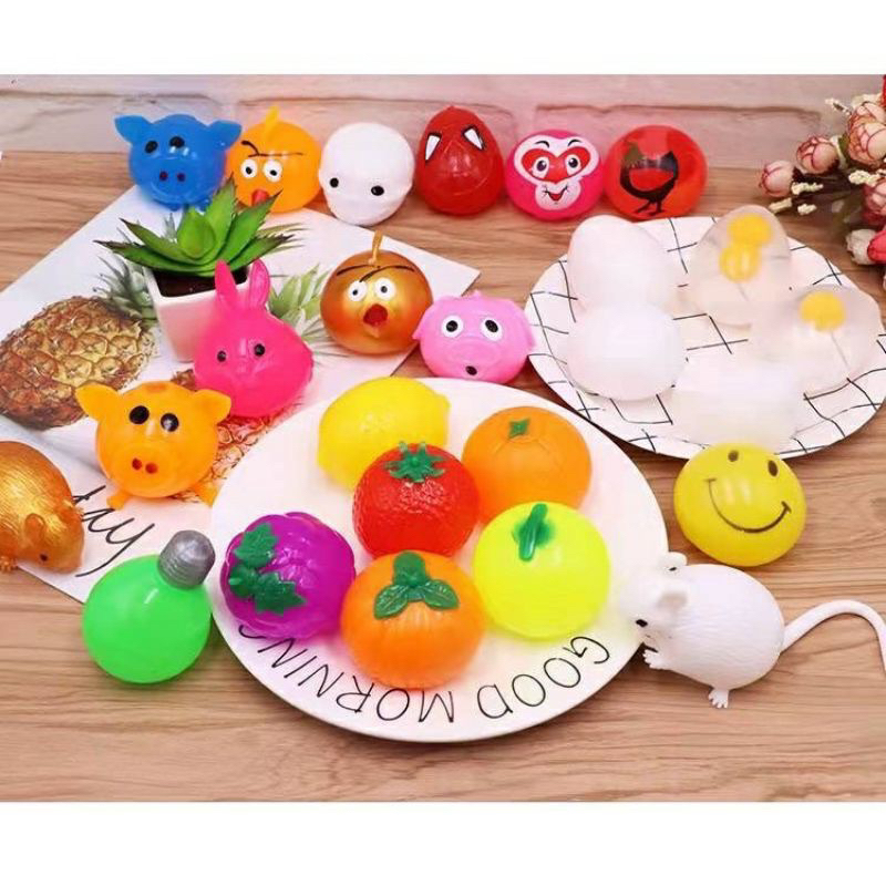 Splat Toy EGG / Squishy Ball Air Stress Ball / TOMATO EGG Toy Slams ...