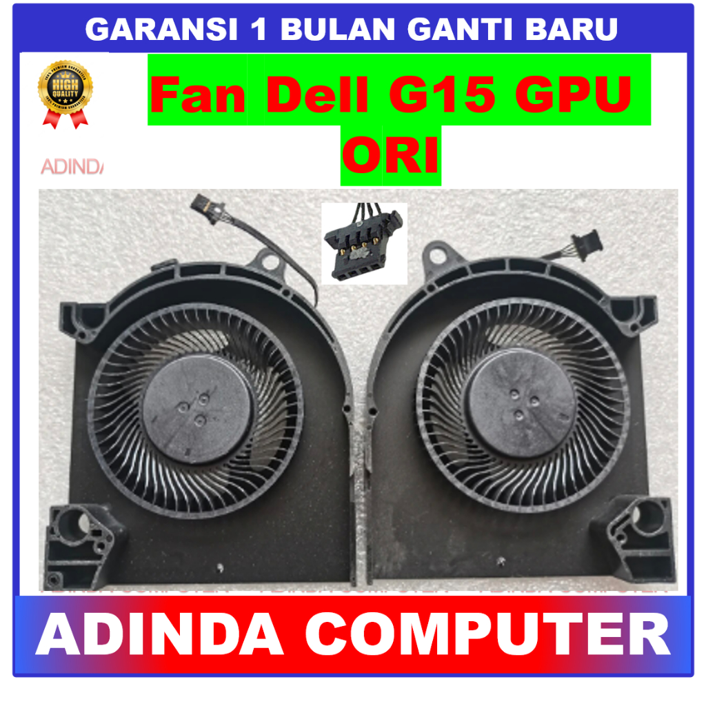 Fan Dell G15 5510 5511 5515 2021 RTX3050 3060 Delta 0G7V1F 05YW78 GPU ...