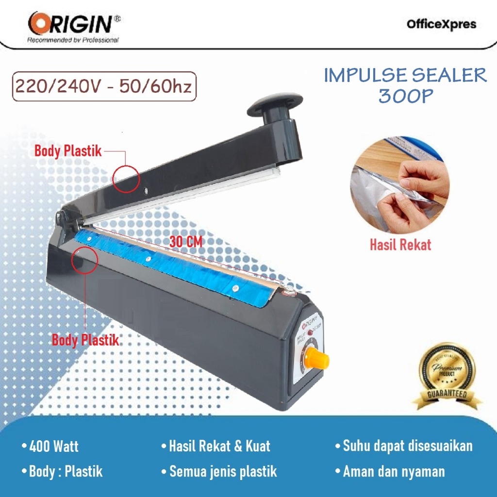 MESIN Plastic Press Tool 300 / Plastic Adhesive Tool / Impulse Sealer ...