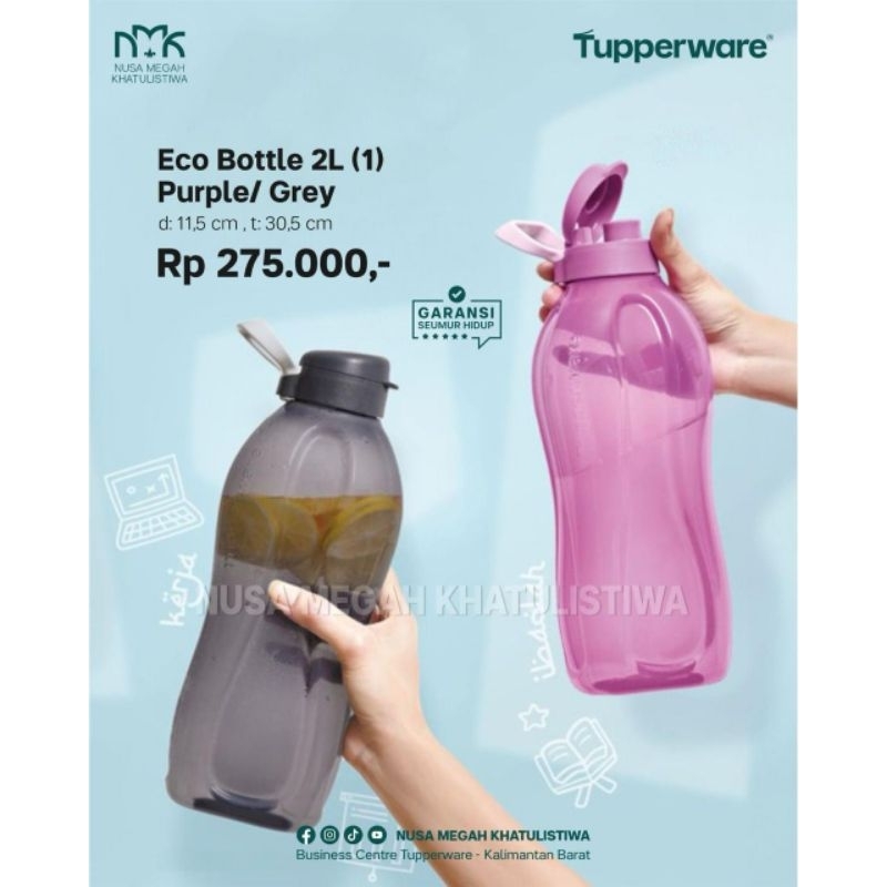 Tupperware ECO 2 liters 1 pcs (4 colors) | Shopee Singapore