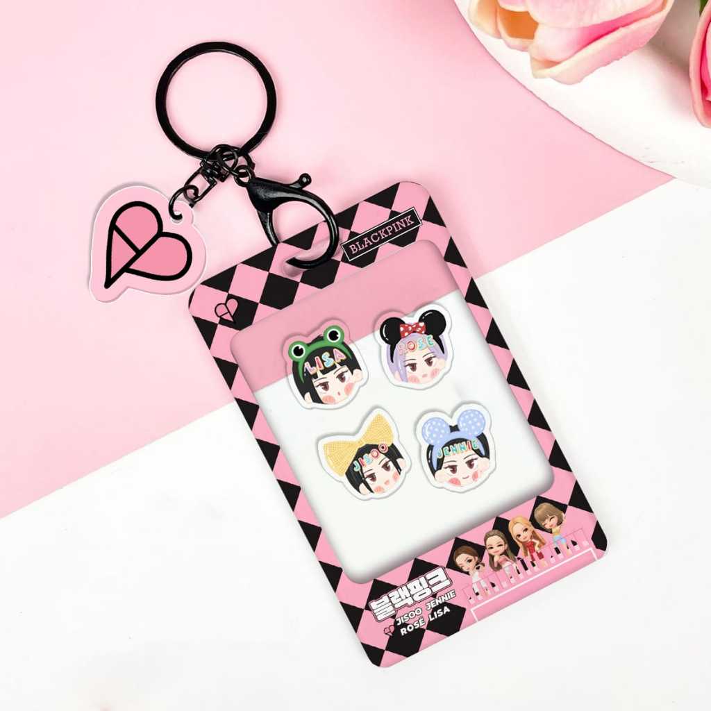 Photocard Holder Shaker Kpop Acrylic ID Card Holder Name Tag Blackpink ...