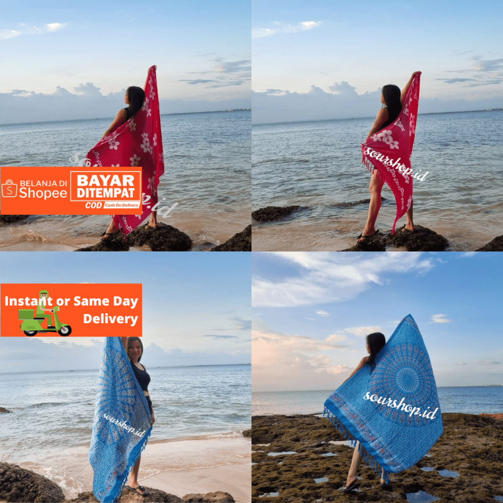 Typical Balinese Beach Cloth | Smooth beach cover|Balinese Sarong 145cm ...