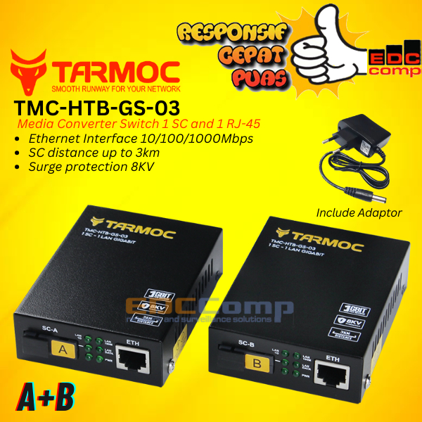 Tarmoc TMC-HTB-GS-03 | Media Converter 1 FO 1 LAN Gigabit | Netlink HTB ...