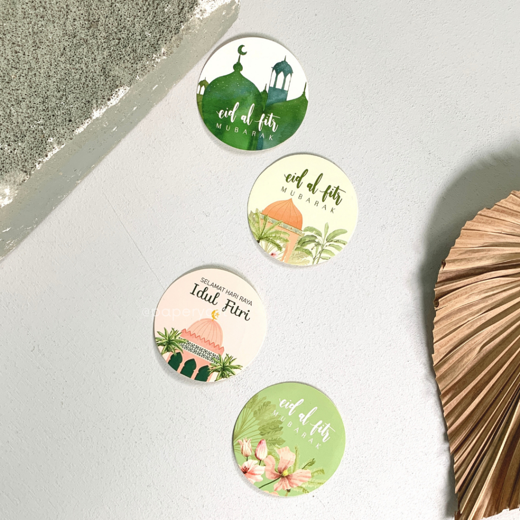 Eid Cookie Jar Sticker Diameter 6 cm | Shopee Singapore