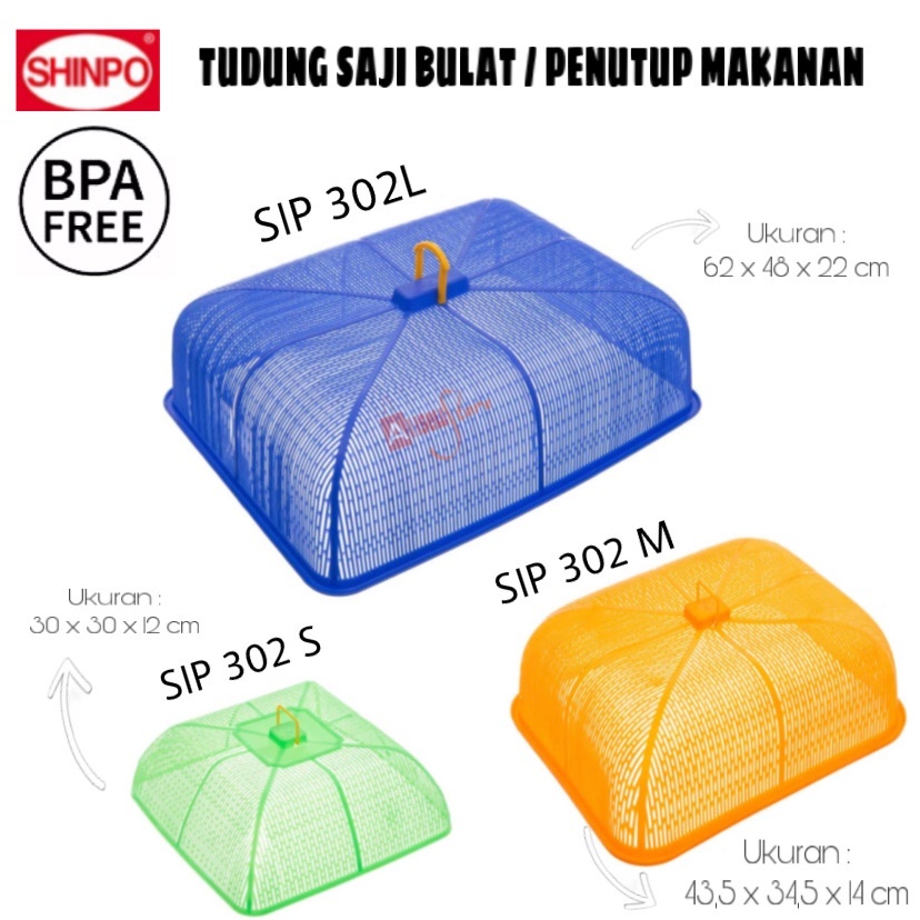 Shinpo BONITO SIP 302 S,M,L / PLASTIC SERVING COVER / MULTIFUNCTIONAL ...