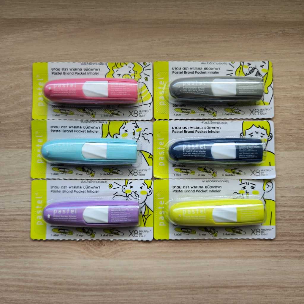 Pocket Inhaler Pastel Original Peppermint Field Inhaler for Compressed ...