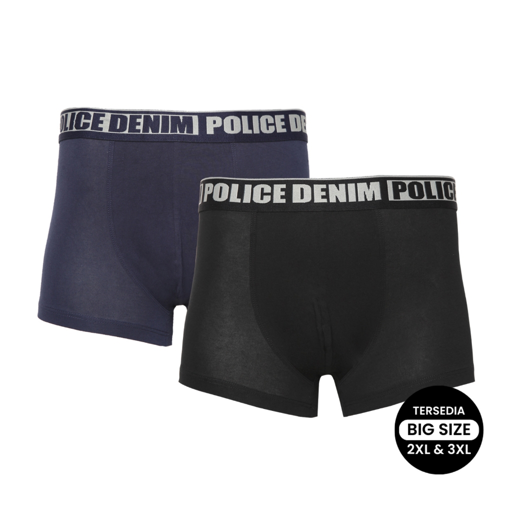 Police Men's Premium Cotton Spandex Boxer Underwear - Big Size ...